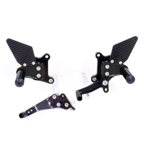 MG Biketec Rearset Kit Black Fixed Footpegs DUCATI S Freaklizard