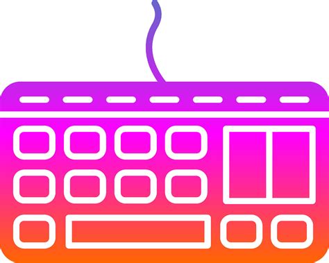 Keyboard Glyph Gradient Icon 38887305 Vector Art At Vecteezy
