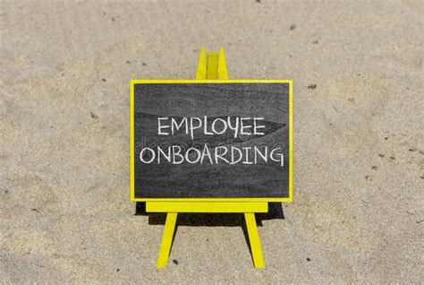 Employee Onboarding Symbol Concept Words Employee Onboarding On Black