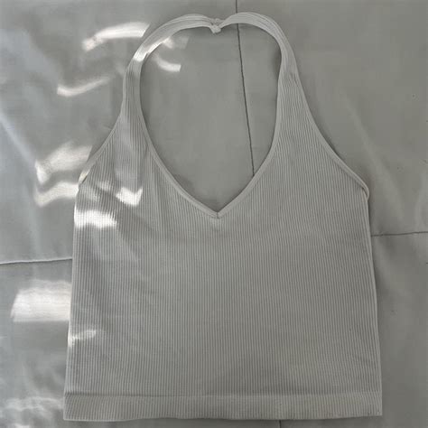 Tillys White Halter Tank Top No Flaws Very Good Depop
