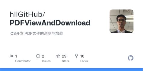 GitHub hllGitHub PDFViewAndDownload iOS开发 PDF文件的浏览与加载