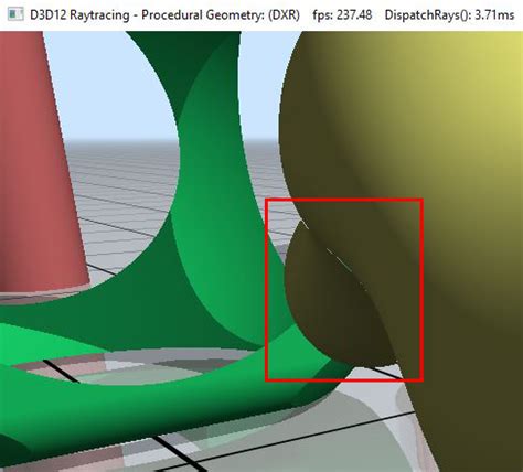 Ray Traced Holes Appearing On Procedural Geometry Edges Issue Microsoft DirectX