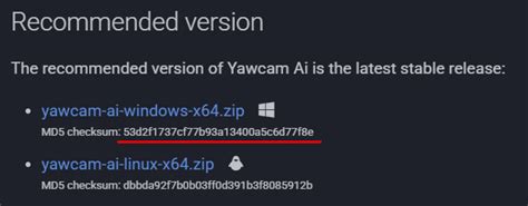 Verify Checksum Yawcam Ai