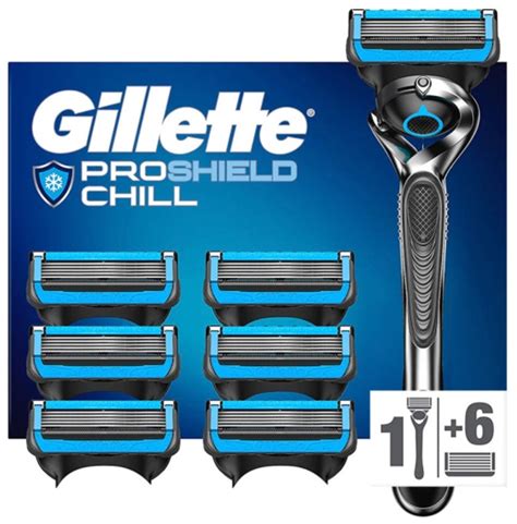 Gillette Fusion ProShield Chill Houder incl 7 mesjes ShaveSavings.com