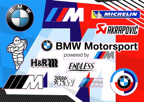 Bmw Sponsors Assortment Sheet Lovely Stickers