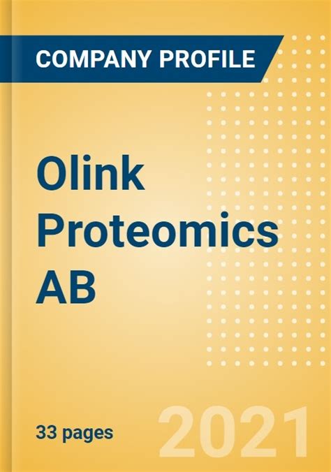 Olink Proteomics Ab Olk Product Pipeline Analysis 2021 Update