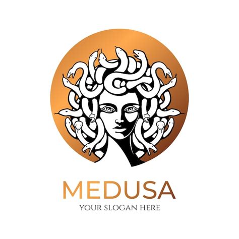 Medusa Gorgon Logo Cabeça De Uma Mulher Com Cobras Amuleto Protetor