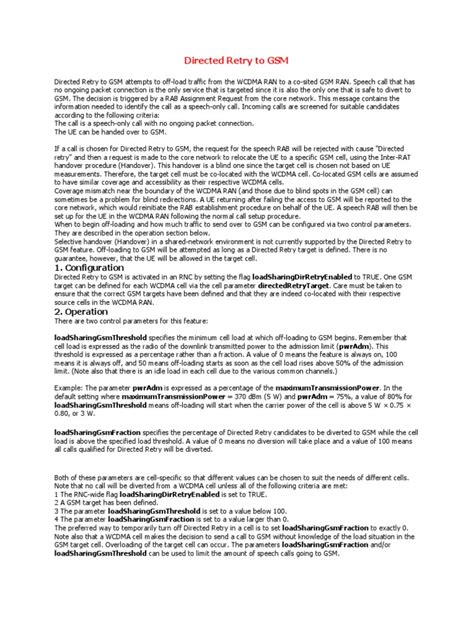 Load Sharing Pdf Gsm Radio Resource Management