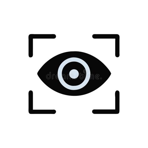 Icon Of Iris Scan For Identity Verification Stock Image Illustration Of Design Information