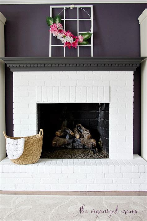 Brick Fireplace White Mantel I Am Chris