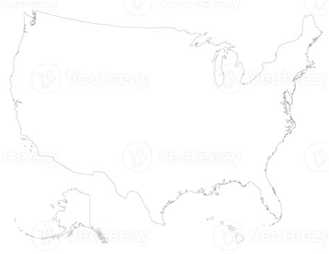 Usa Map Outline Png New Hampshire State Stroke Map Png And Svg Design