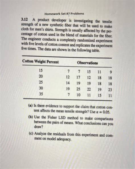 Solved Homework Set 7 Problems 312 A Product Developer Is