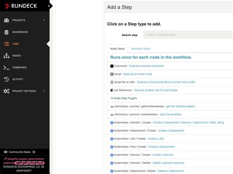 enhancement request search for installed plugins · issue 4636 · rundeck rundeck · github