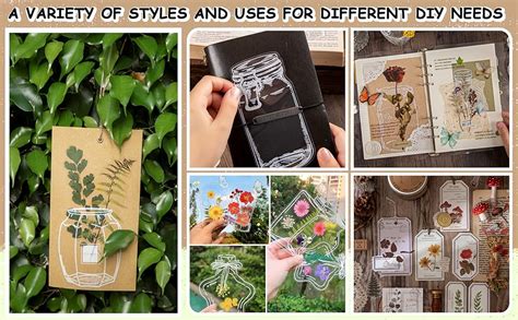 Amazon Pcs Large Size DIY Bookmarks Kaluofan Transparent Dried Flower Bookmarks Flower