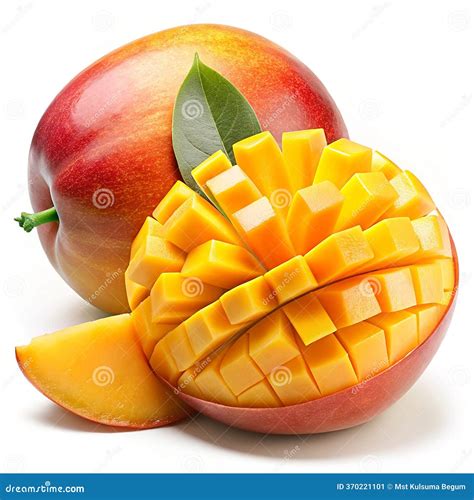 Mango And Sliced Mango Vector Illustration 22439380