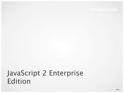 J2ee Joose A Meta Object System For Javascript Ppt