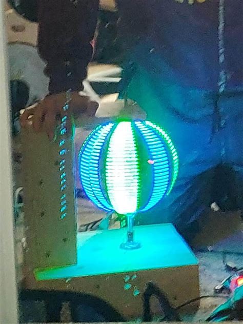 Pov Led Globe Display Stretched Out Pixels Leds And Multiplexing