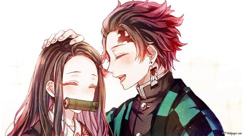 Nezuko Kamado Tanjiro Kamado Demon Slayer 2k Baixar Papel De Parede