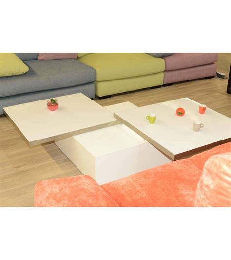 Table Basse Modulaire Sigma Blanche