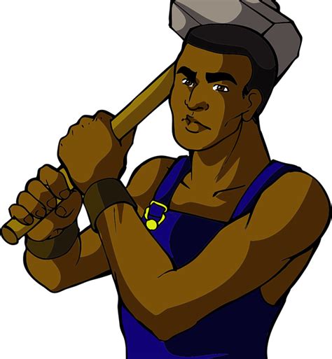 Download John Henry Sledgehammer Legend Royalty Free Vector Graphic