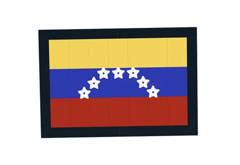 Lego Moc Venezuela Flag 7 Stars Version By Miguel Manzo Rebrickable