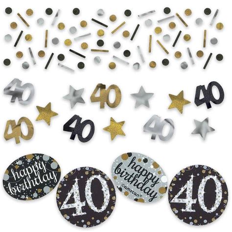 40th Birthday Table Confetti Etsy