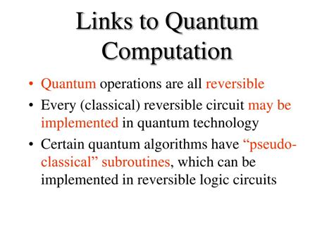 Ppt Reversible Computing For Beginners Powerpoint Presentation Free