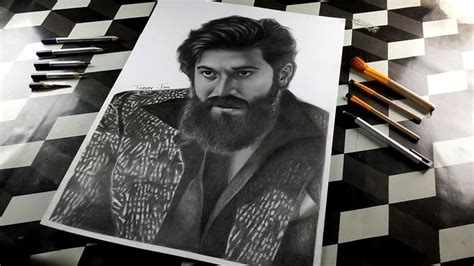 Kgf Chapter 2 Rocky Bhai Drawing