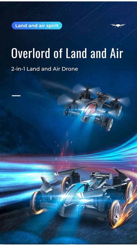 Jjrc Explosion Mini Land And Air Remote Control Aerial Drone Four Axis Remote Control Aircraft