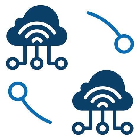 Iot Integration Icon Line Vector Illustration 38493795 Vector Art At