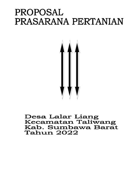 Proposal Sumur Bor Dangkal Desa Seminar Salit Pdf