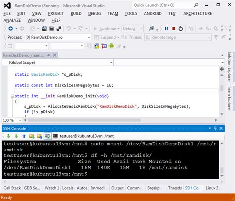 Creating A Basic Linux RAM Disk With VisualKernel Sysprogs Tutorials