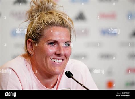 Englands Millie Bright During A Press Conference At Brisbane Stadium