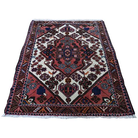 Persian Hamadan Pure Wool Runner Hand Knotted Oriental Rug For Sale At