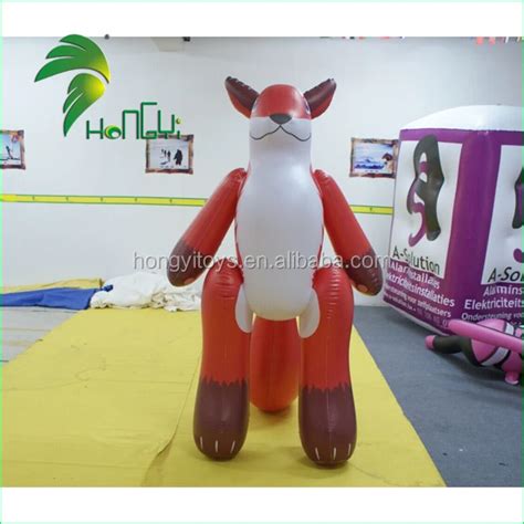 High Quality Giant Inflatable Red Fox Cartoon For Advertisingcustomized Pvc Inflatable Fox Toy