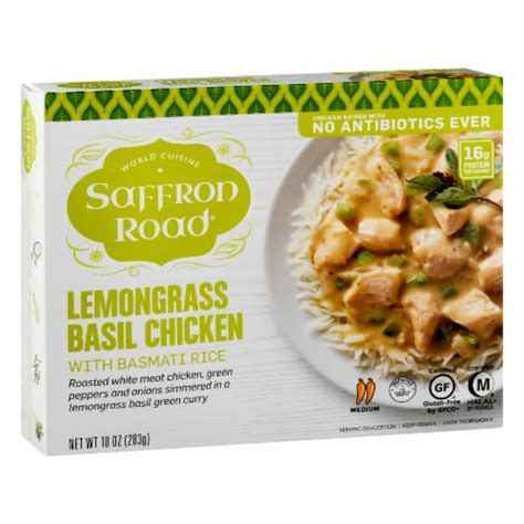 Saffron Road Lemongrass Basil Chicken With Basmati Rice Gluten Free