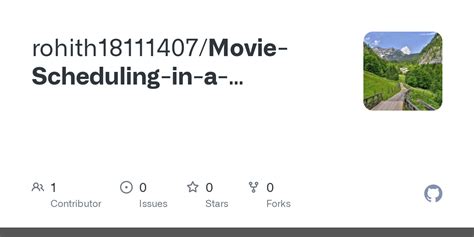 github rohith18111407 movie scheduling in a multiplex