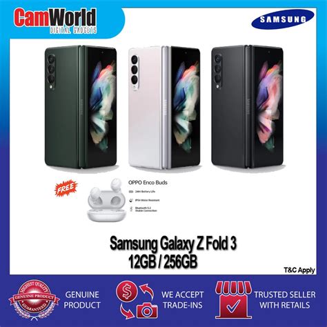 Samsung Galaxy Z Fold 3 5g 12gb 256 Gb With Enco Shopee Malaysia