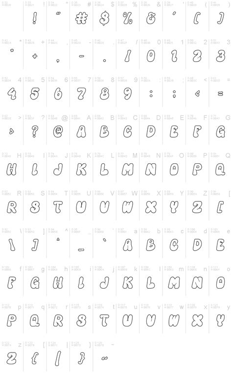 Hyper Blob Outline Font Fonts2u Com