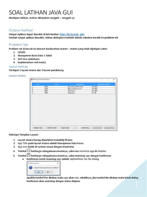 Soal Latihan Java Gui Pdf Pdf