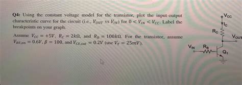 solved 04 using the constant voltage model for the