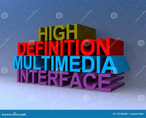 High Definition Multimedia Interface Hdmi Stock Illustration