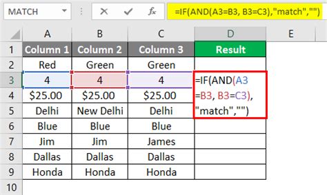 Matching Columns In Excel How To Match Columns In Excel