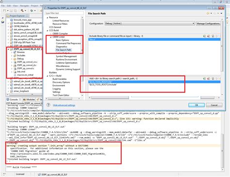 how c674x dsplib library included into ccs6 processors forum