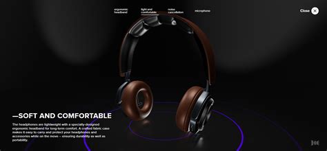 3d interactive product landing page css winner