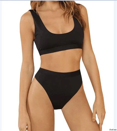 Black Friday Deals Womens Push Up Padded Wavy Side Bra Bandage Bikini