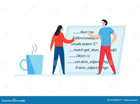 Coffee Home Programmers Composition Stock Vector Illustration Of