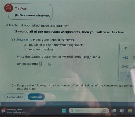 Try Again B Your Answer Is Incorrect A StudyX