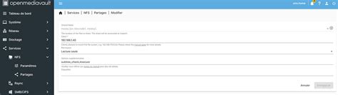 mise en place d un disque nfs sur proxmox en passant par openmediavault