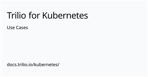 Use Cases Trilio For Kubernetes